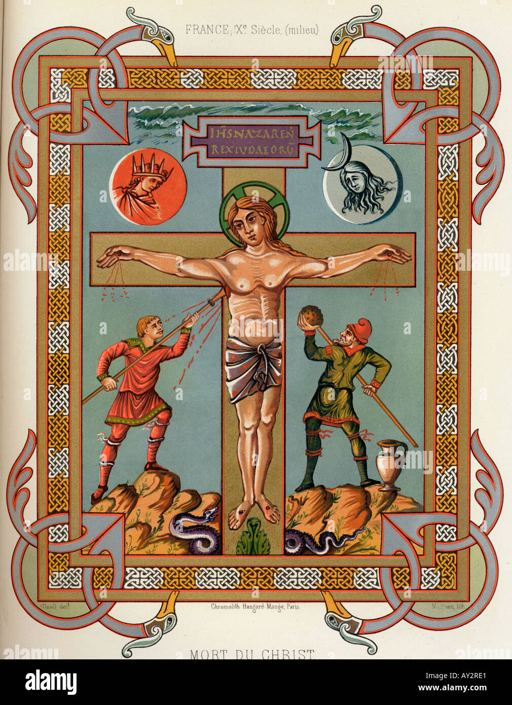 Jesus Crucified French Stock Photo - Alamy