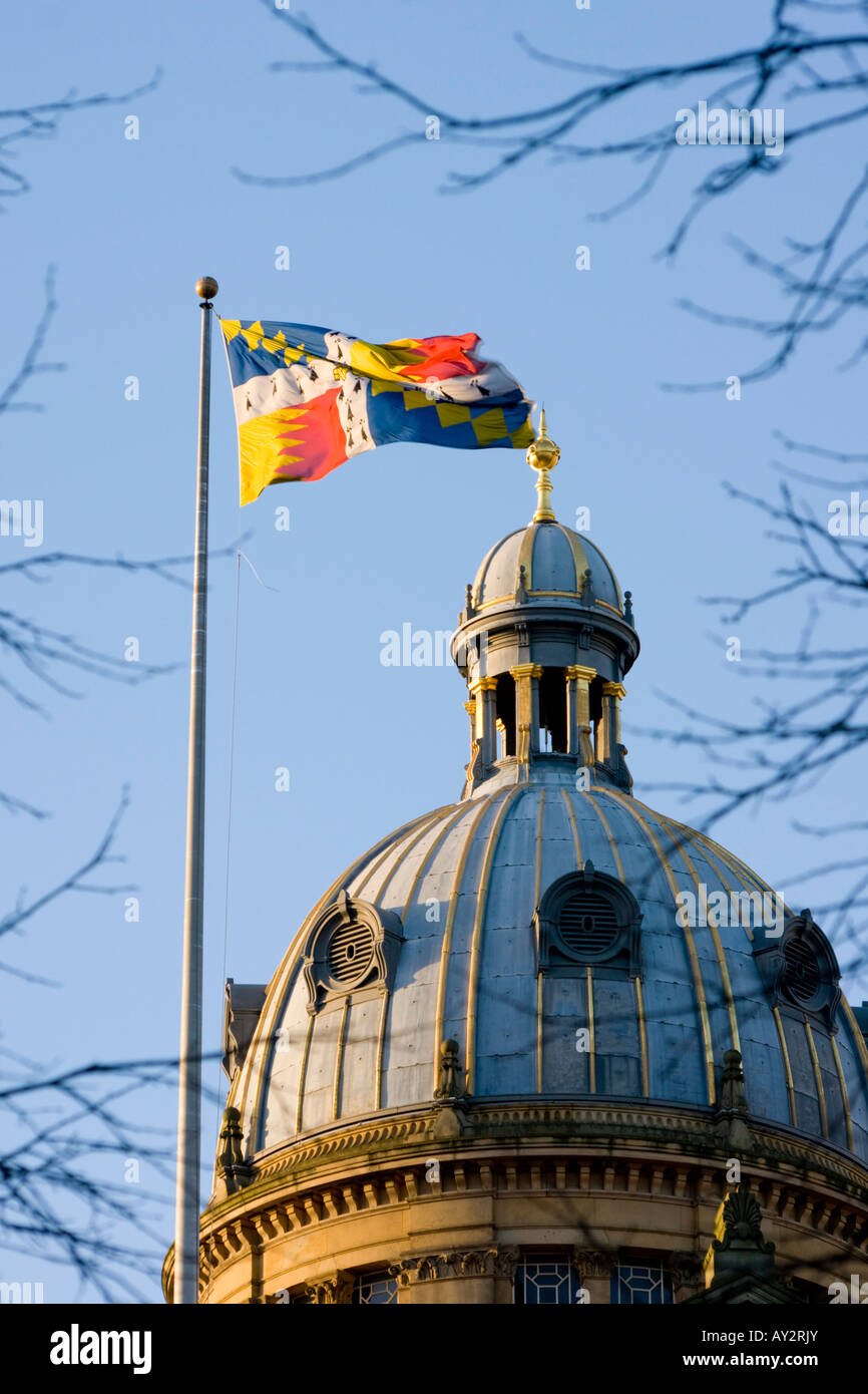 UK england Birmingham council house daytime flag Stock Photo - Alamy