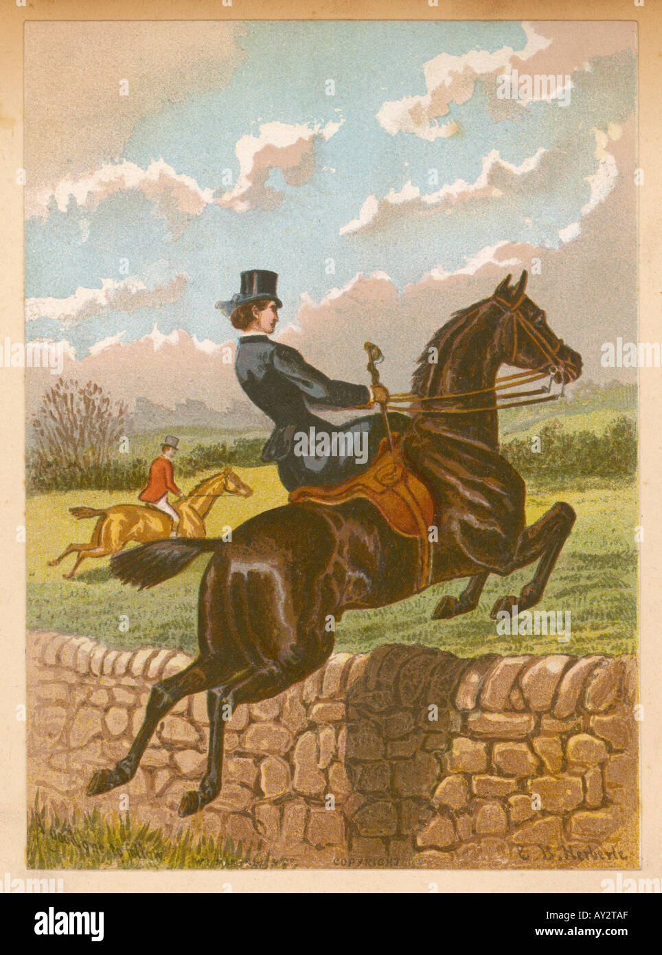 Fox Hunt Jumps Wall Stock Photo - Alamy