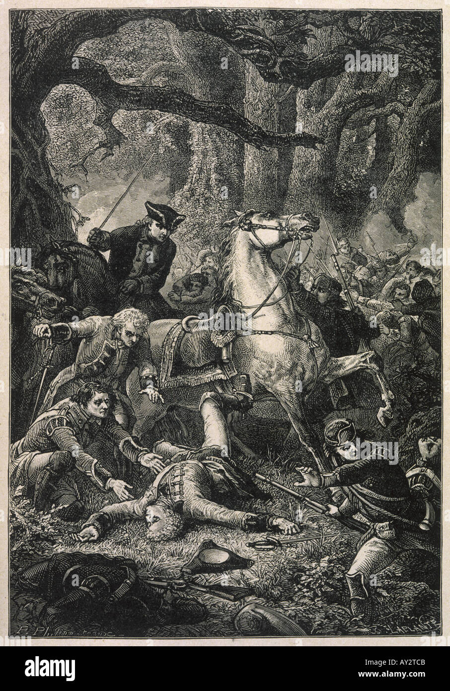 Battle Of Monongahela Stock Photo - Alamy