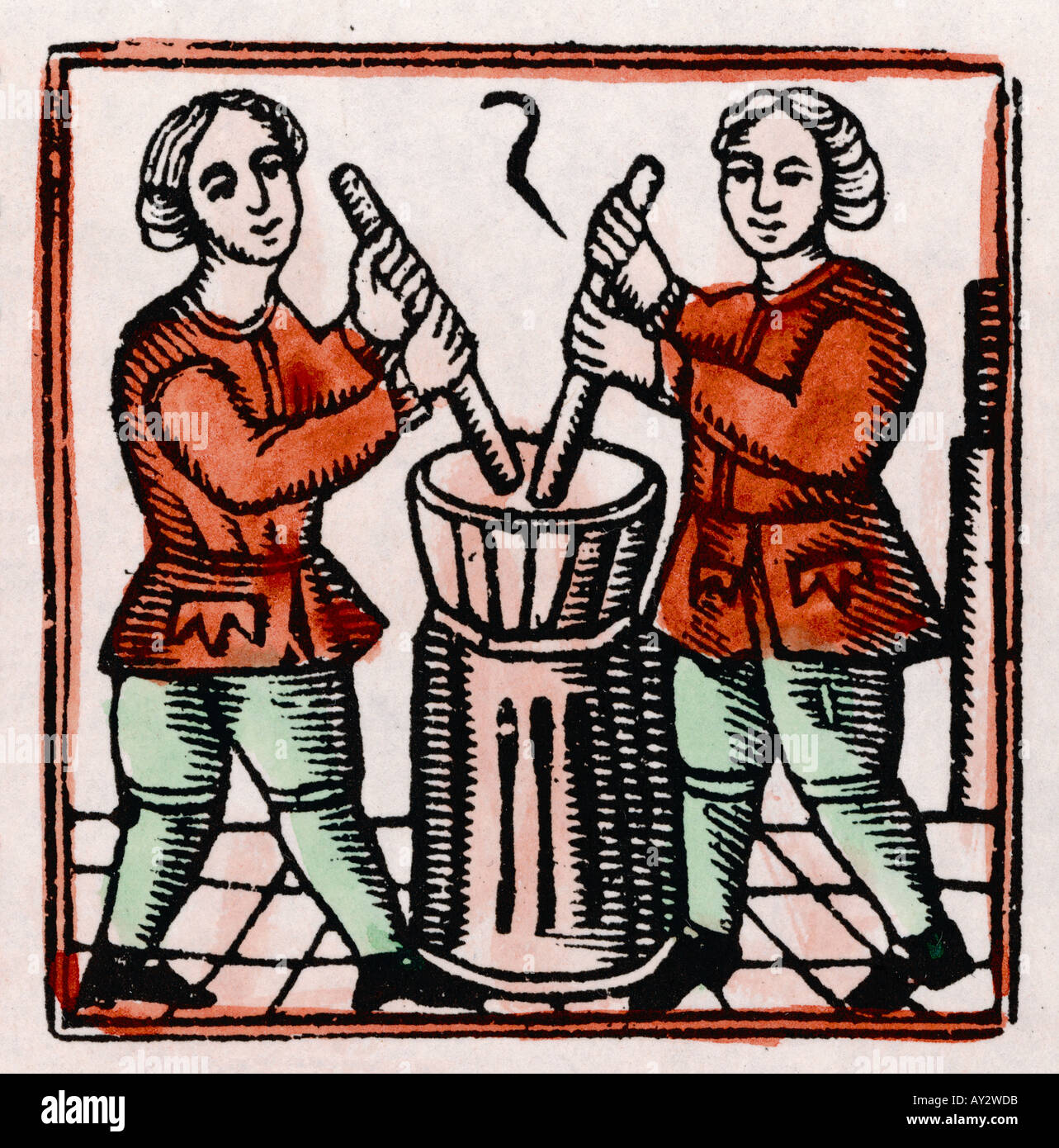 Apothecaries preparing medicines hi-res stock photography and images ...