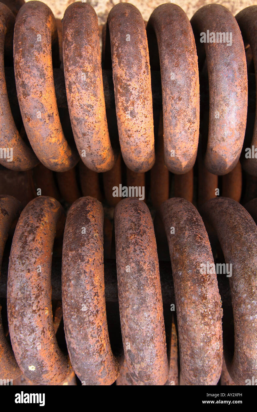Close-up of abandoned, rusted objects Stock Photo - Alamy