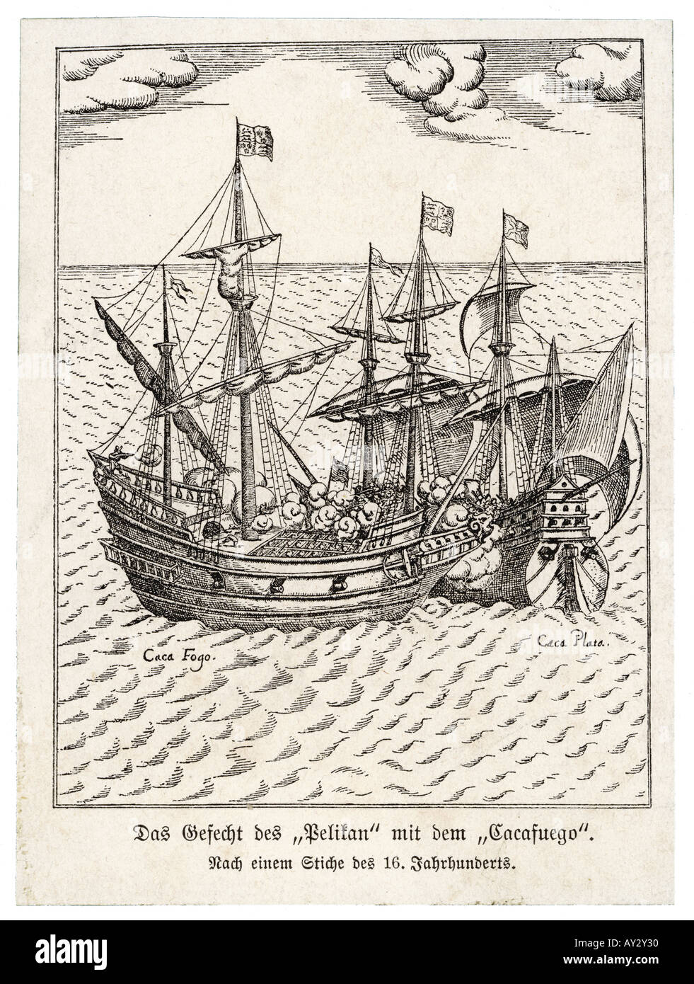 Golden Hind Cfuego Stock Photo - Alamy