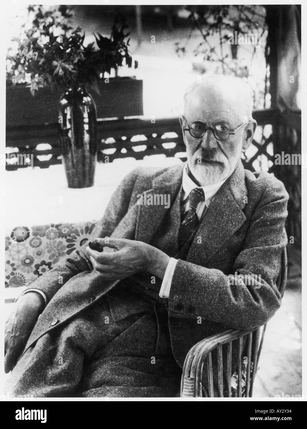 Sigmund Freud 1929 Neg15 Stock Photo - Alamy