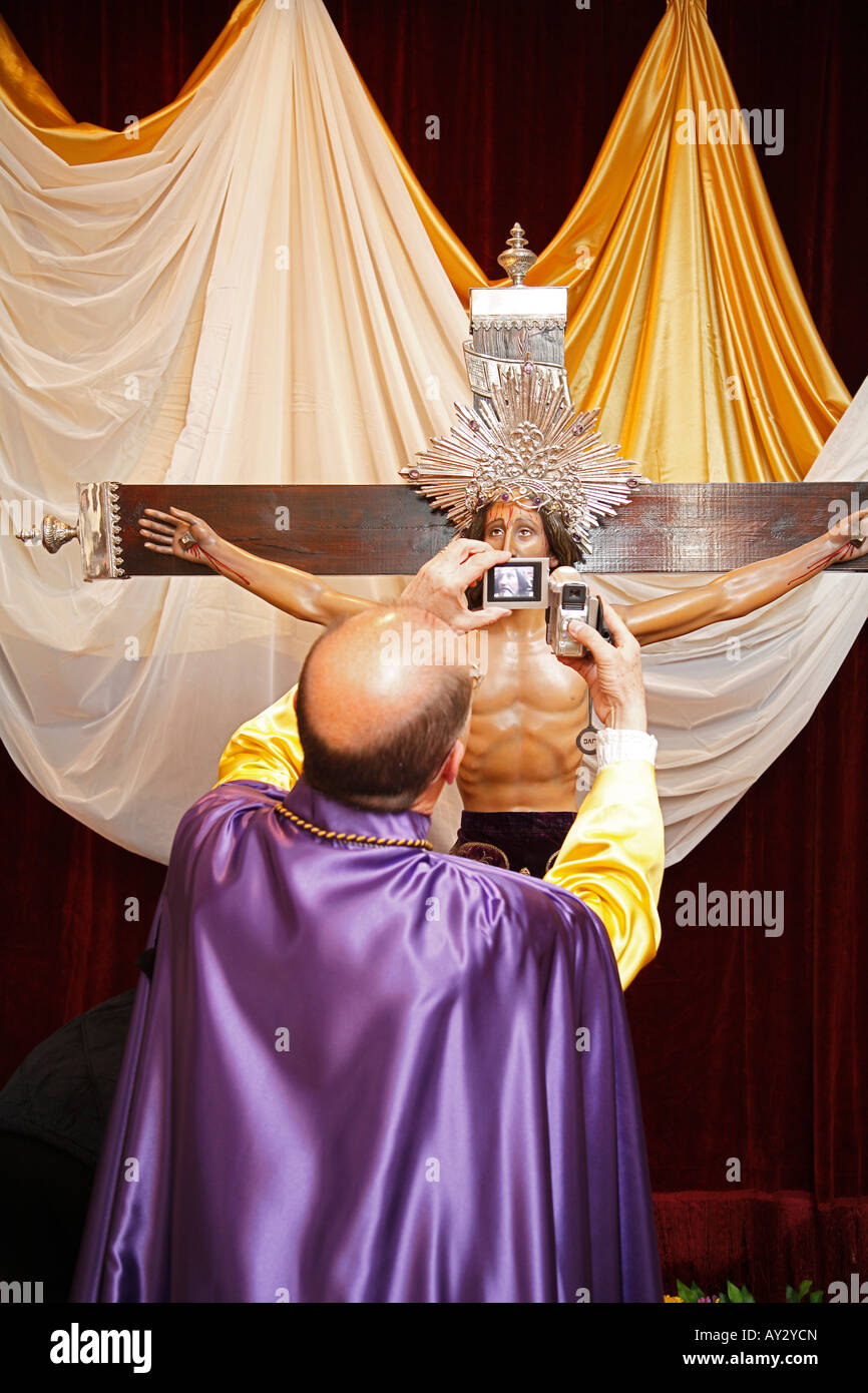 Scenes from the traditional Easter Christian processions in Valencia ...