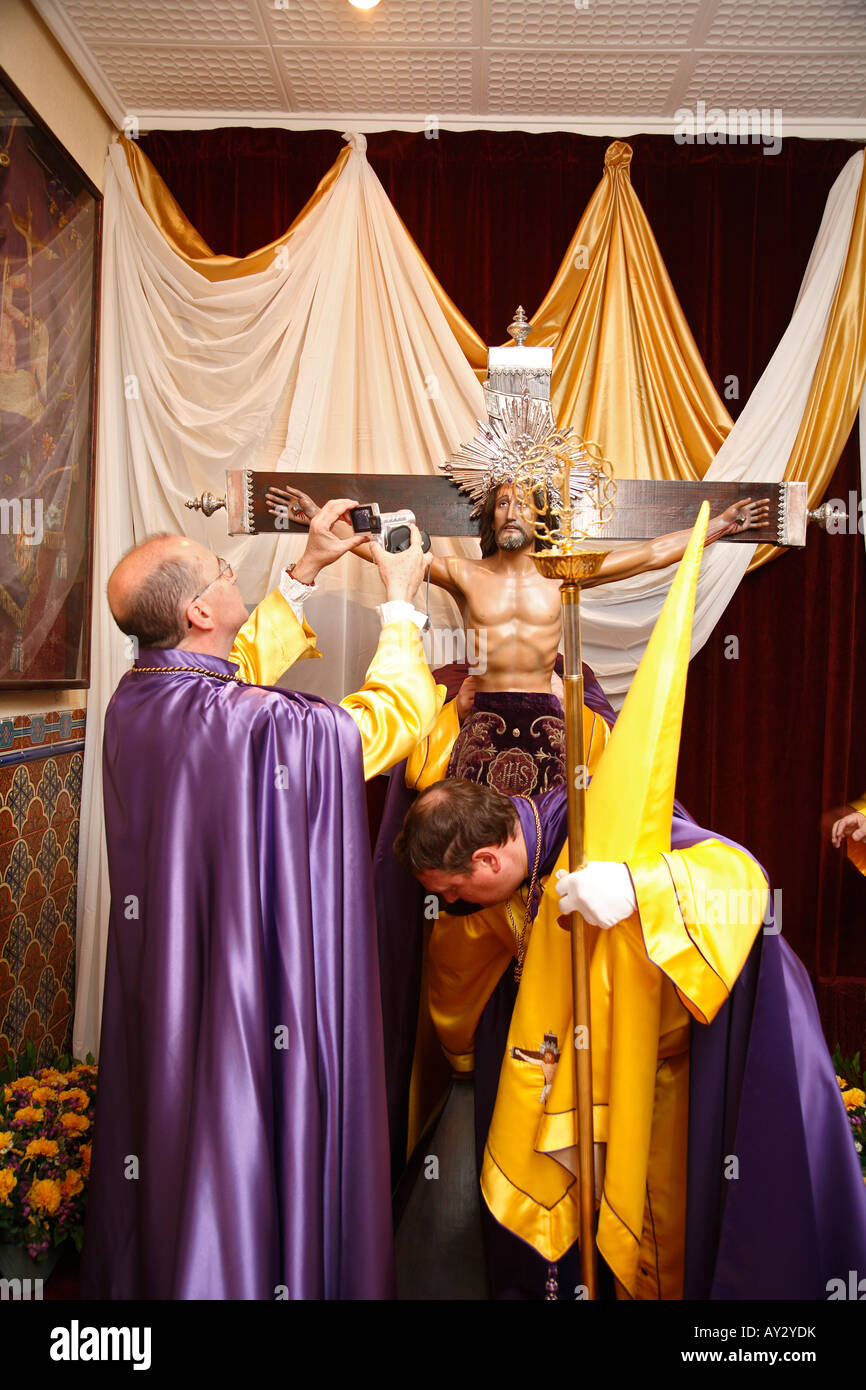 Scenes from the traditional Easter Christian processions in Valencia ...