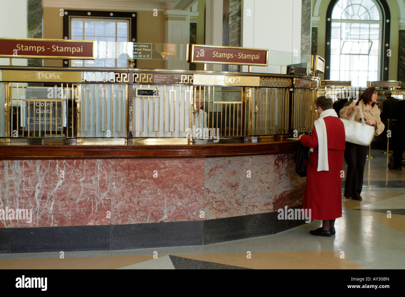 Interior of the GPO Building on O Connell Street Dublin Ireland Stock ...