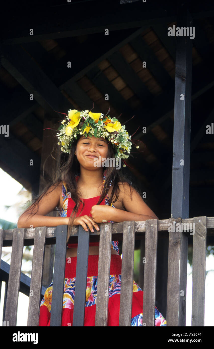 Cook islands girl hi-res stock photography and images - Alamy