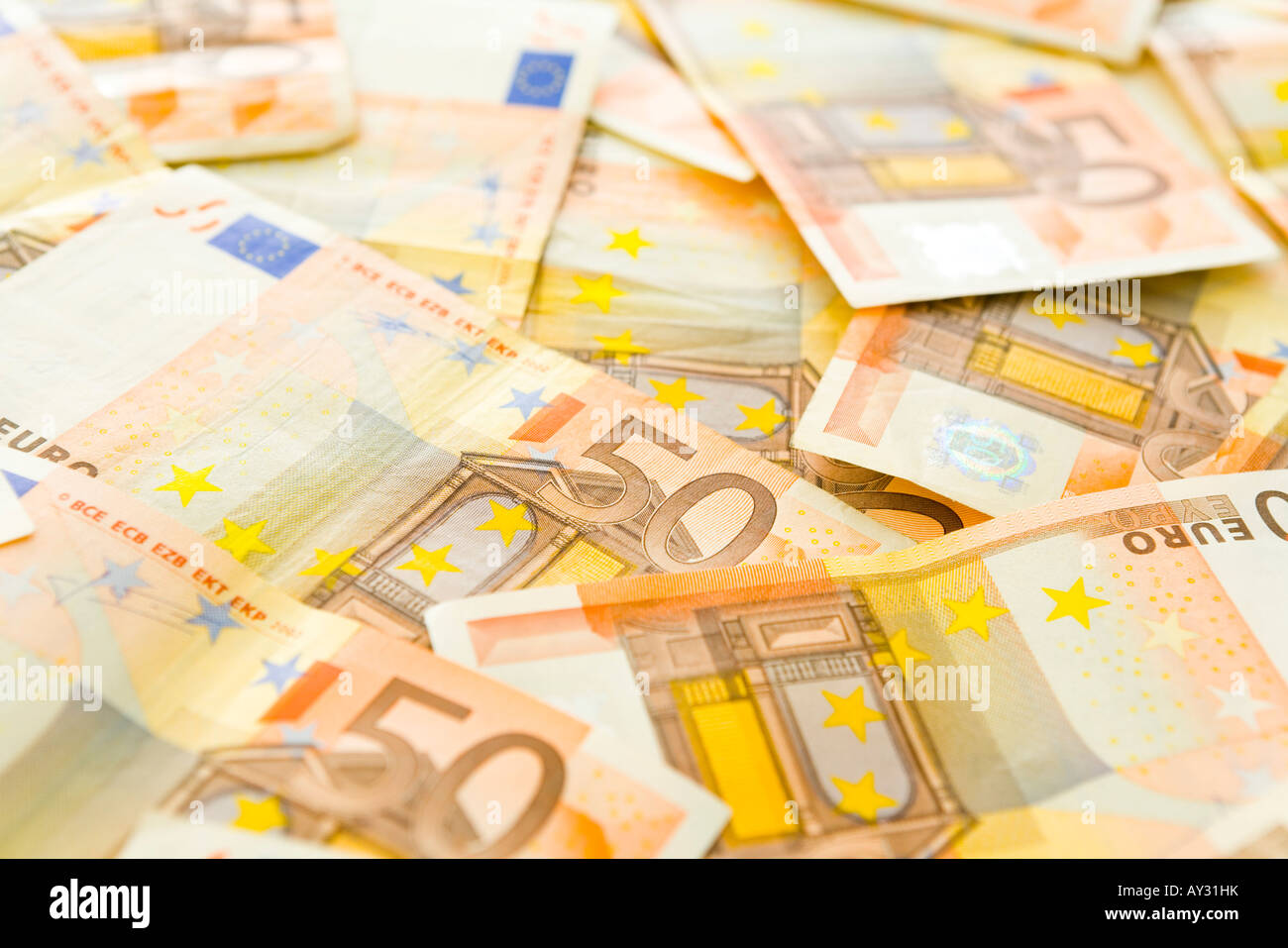 Bank notes European Union 50 Euro Stock Photo - Alamy