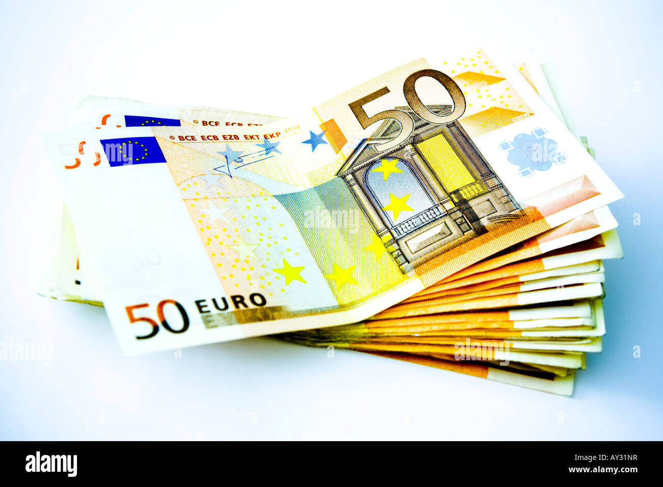 Bank notes European Union 50 Euro Stock Photo - Alamy