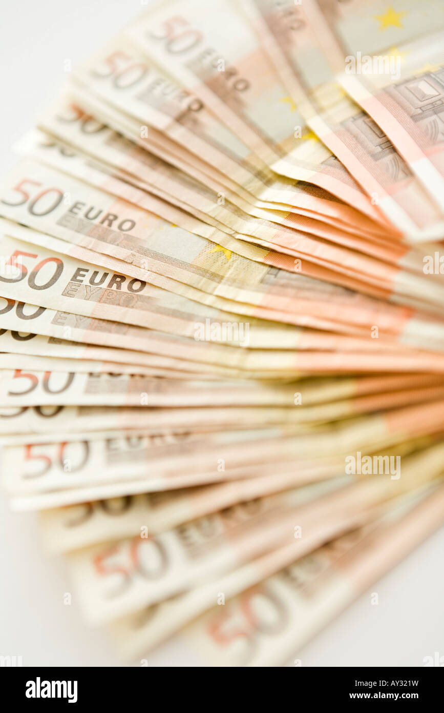 Bank notes European Union 50 Euro Stock Photo - Alamy