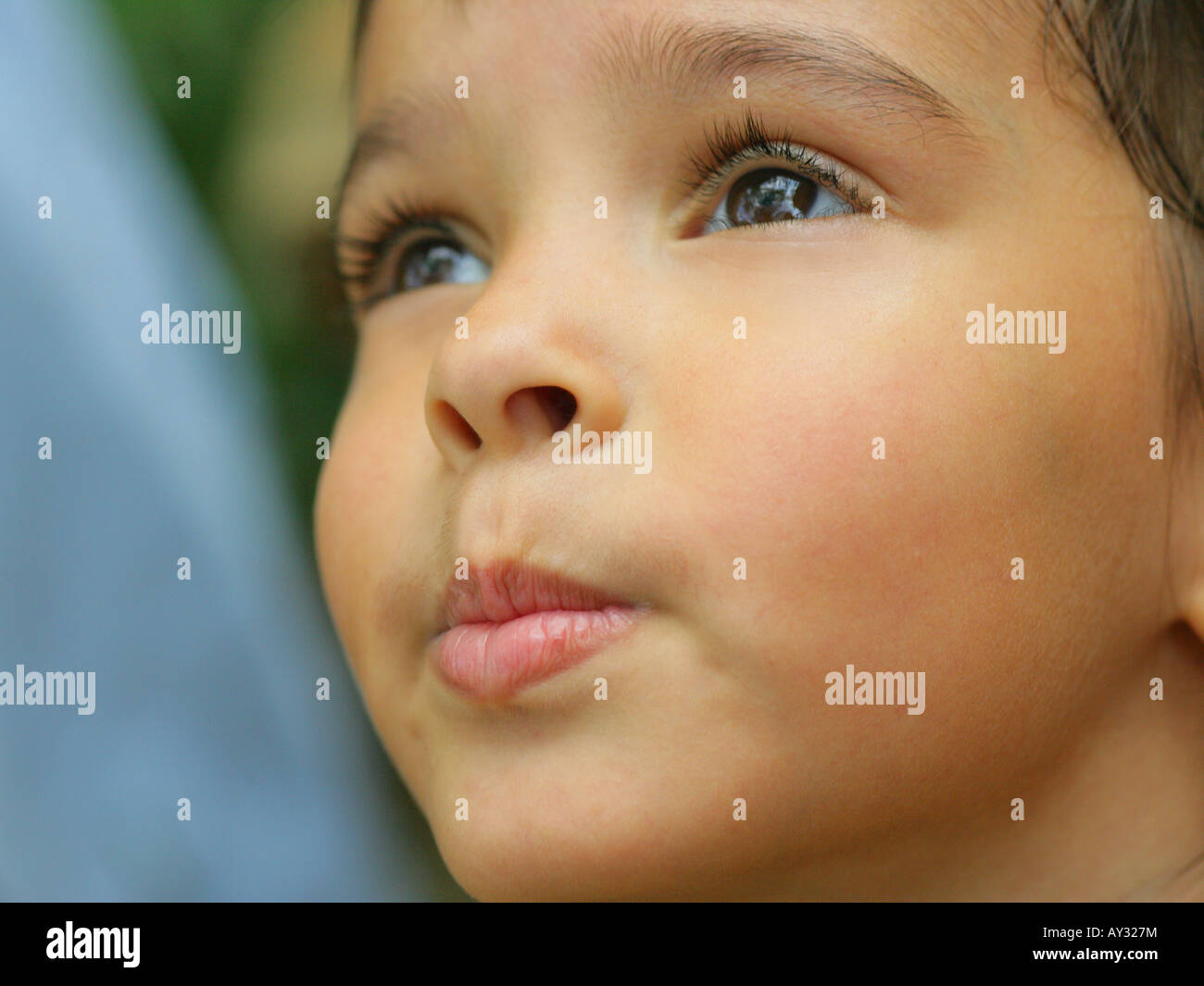 Close-up of a girl puckering her lips Stock Photo - Alamy