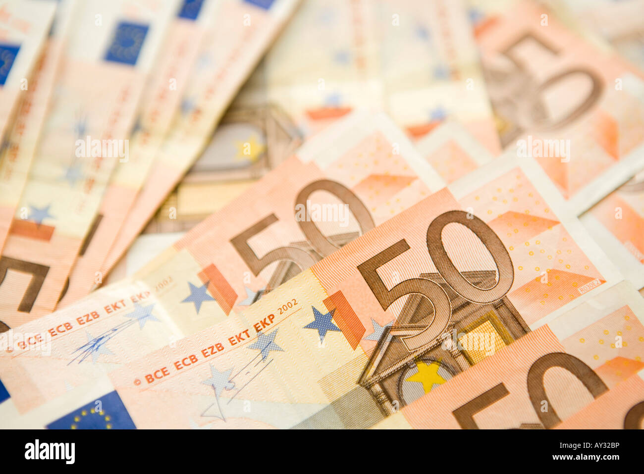 Bank notes European Union 50 Euro Stock Photo - Alamy