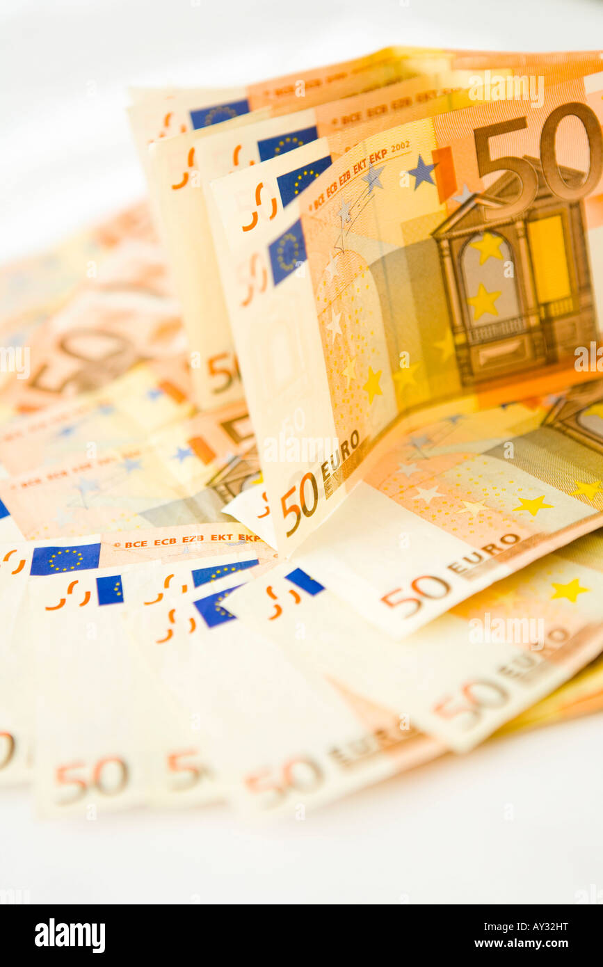 Bank notes European Union 50 Euro Stock Photo - Alamy