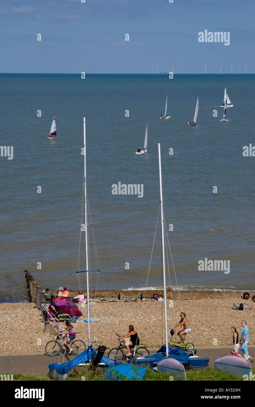 Europe UK england kent whitstable Tankerton beach 2007 Stock Photo - Alamy