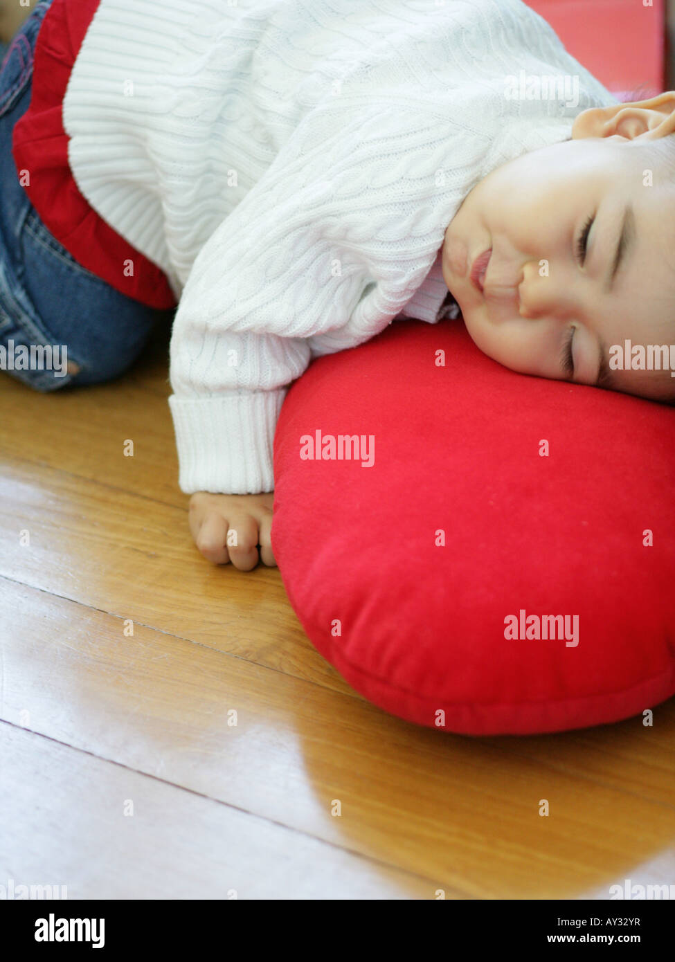 Side profile of a baby girl sleeping Stock Photo - Alamy