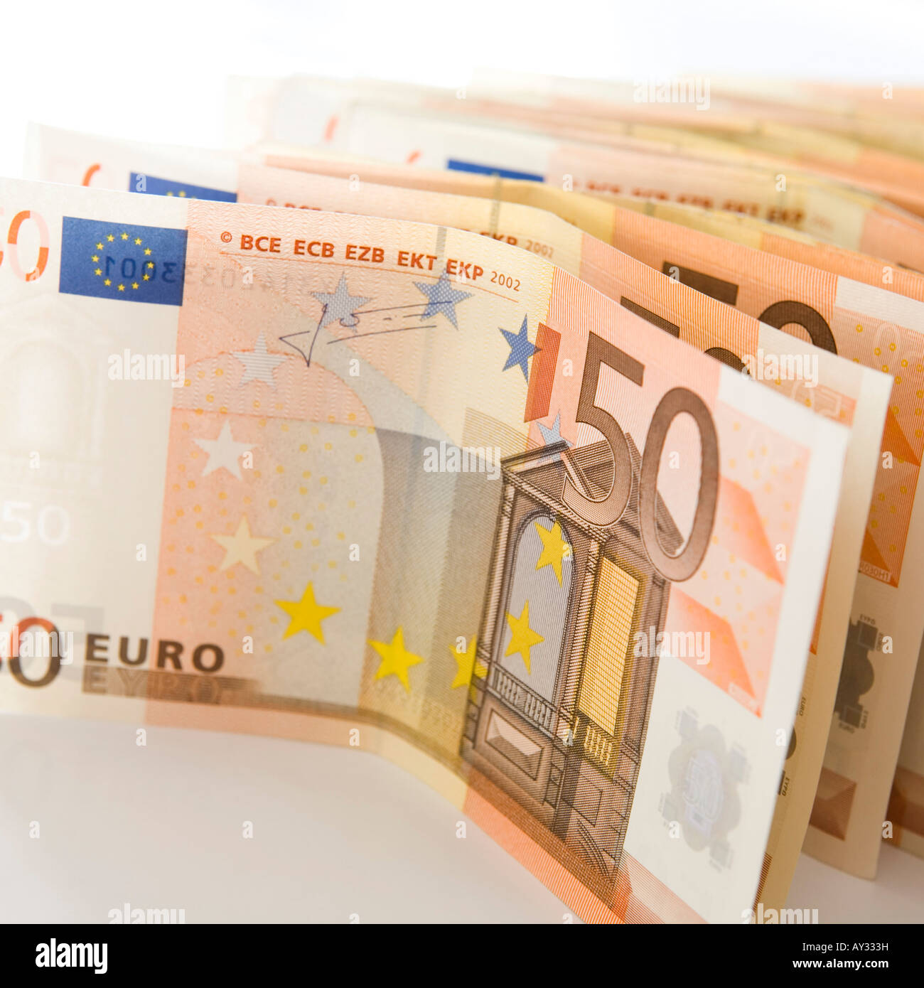 Bank notes European Union 50 Euro Stock Photo - Alamy