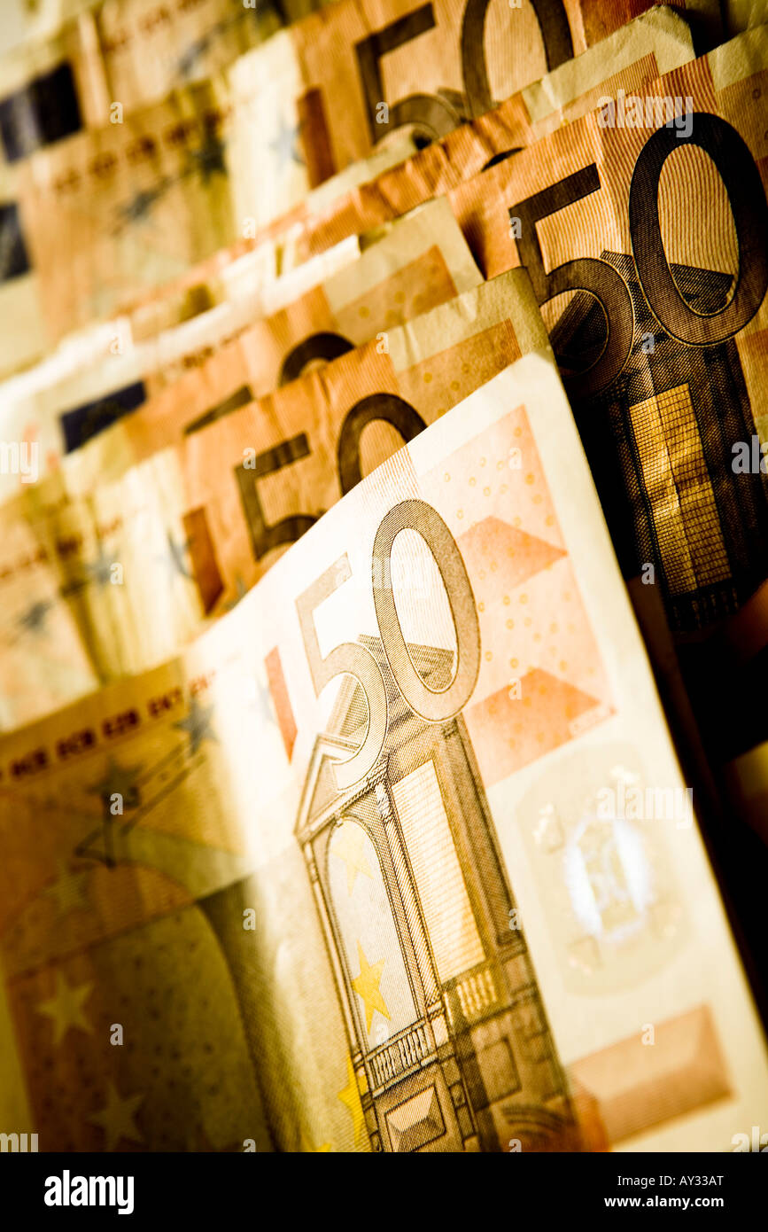 Bank notes European Union 50 Euro Stock Photo - Alamy