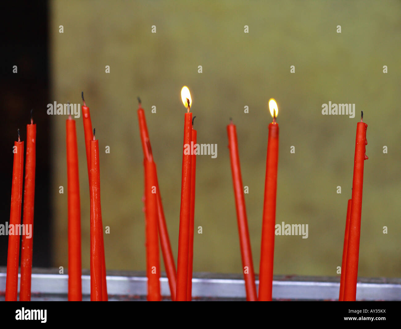 Close-up of candles Stock Photo - Alamy