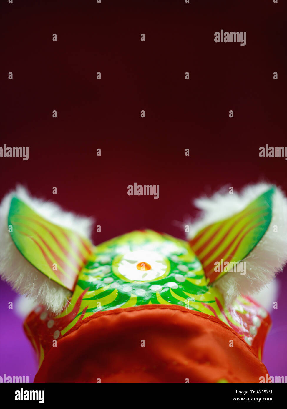 Rear view of a lion Stock Photo - Alamy