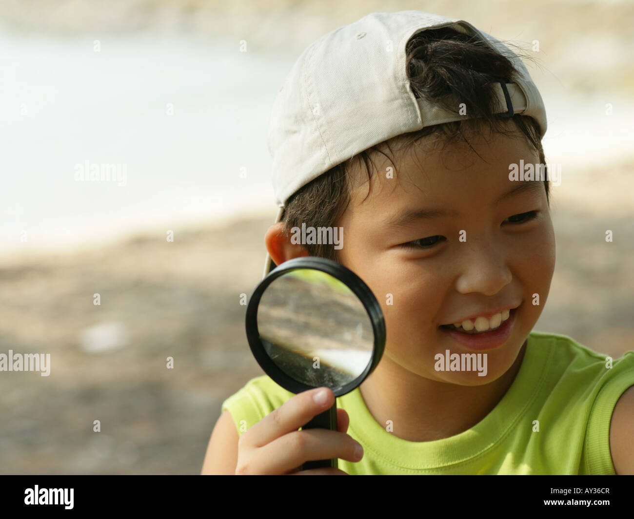 Magnifying glass hand black child hi-res stock photography and images ...