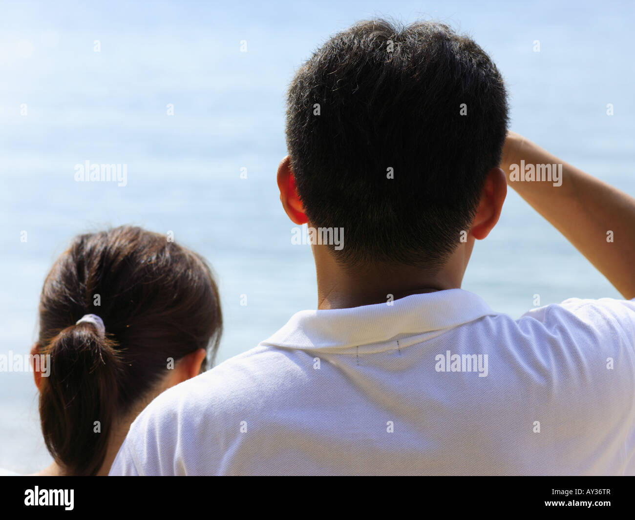 Rear view of a couple Stock Photo - Alamy