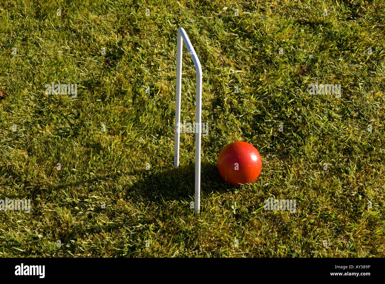 croquet on lawn Stock Photo - Alamy