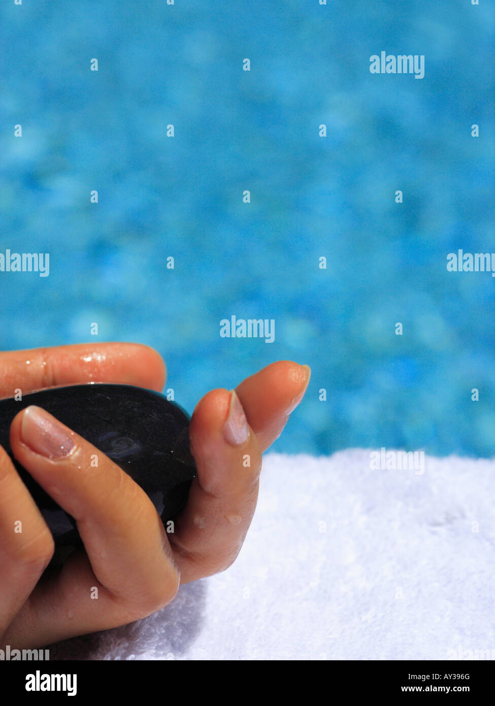Swimming pool shadow of a hand hi-res stock photography and images - Alamy