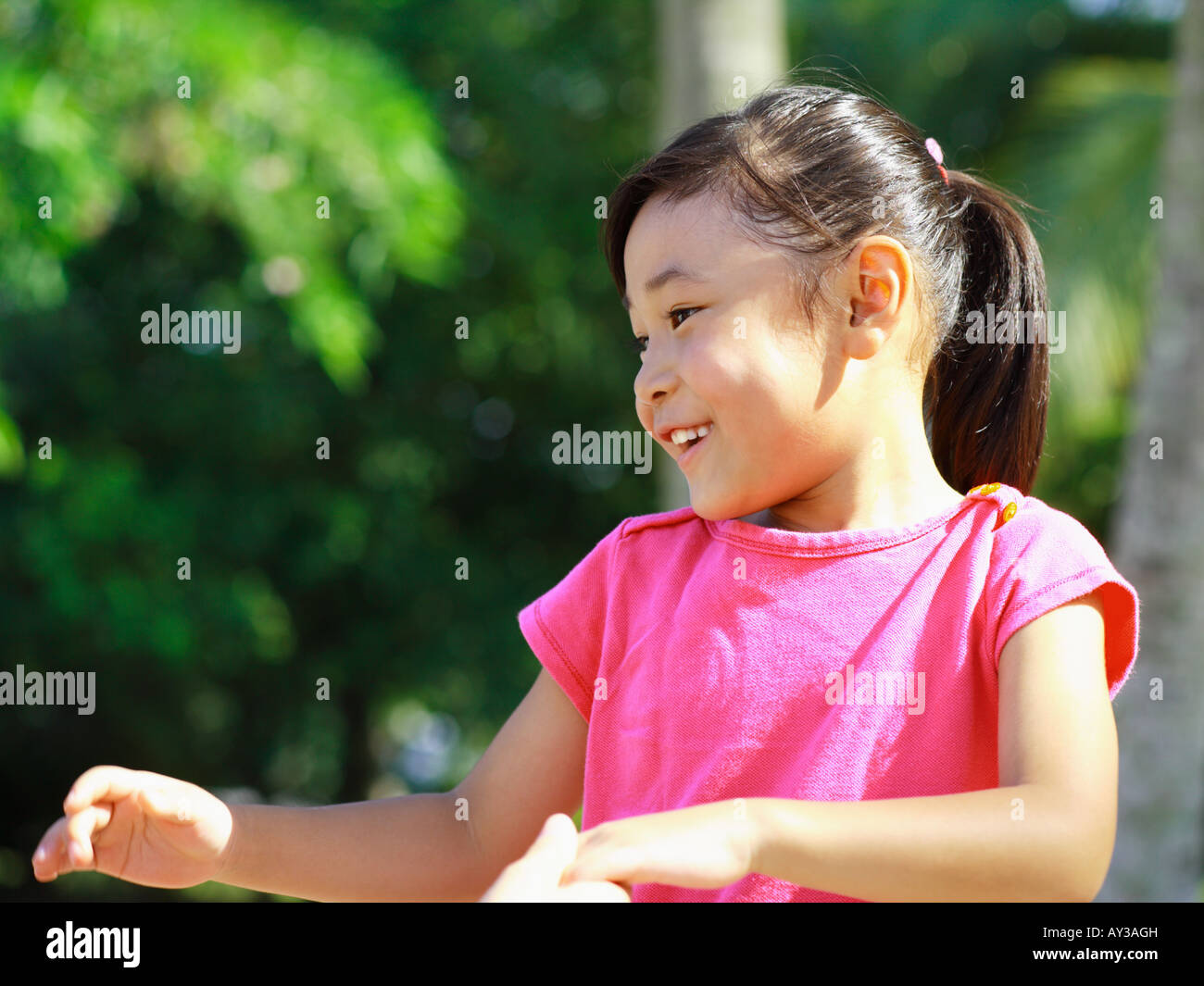 Close-up of a girl smiling Stock Photo - Alamy