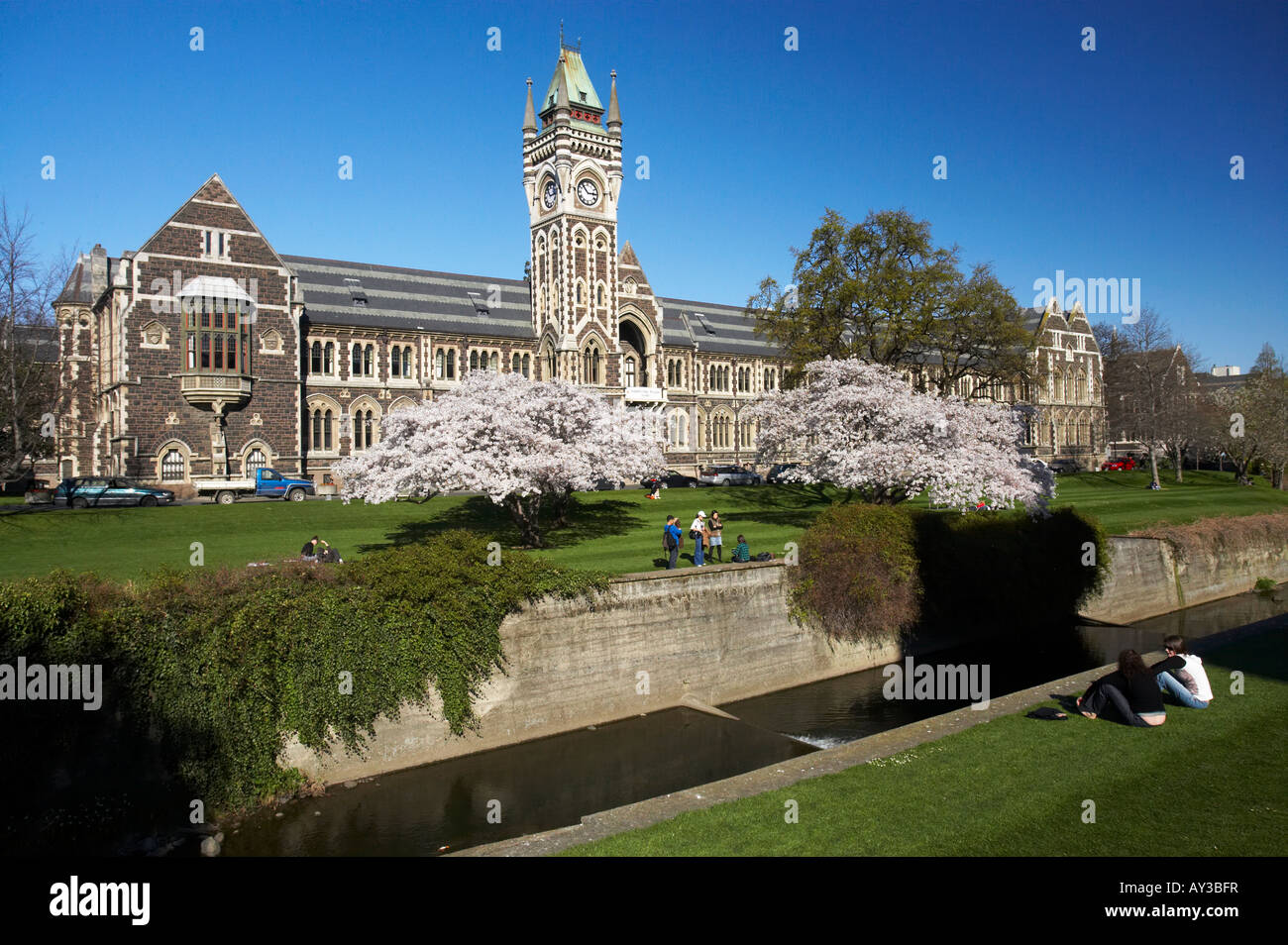 Clock Tower Historical Registry Building Spring Blossom and Leith ...