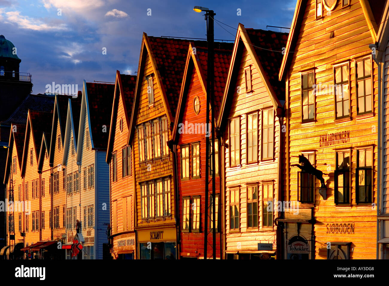 Bryggen in Bergen Norway Stock Photo - Alamy