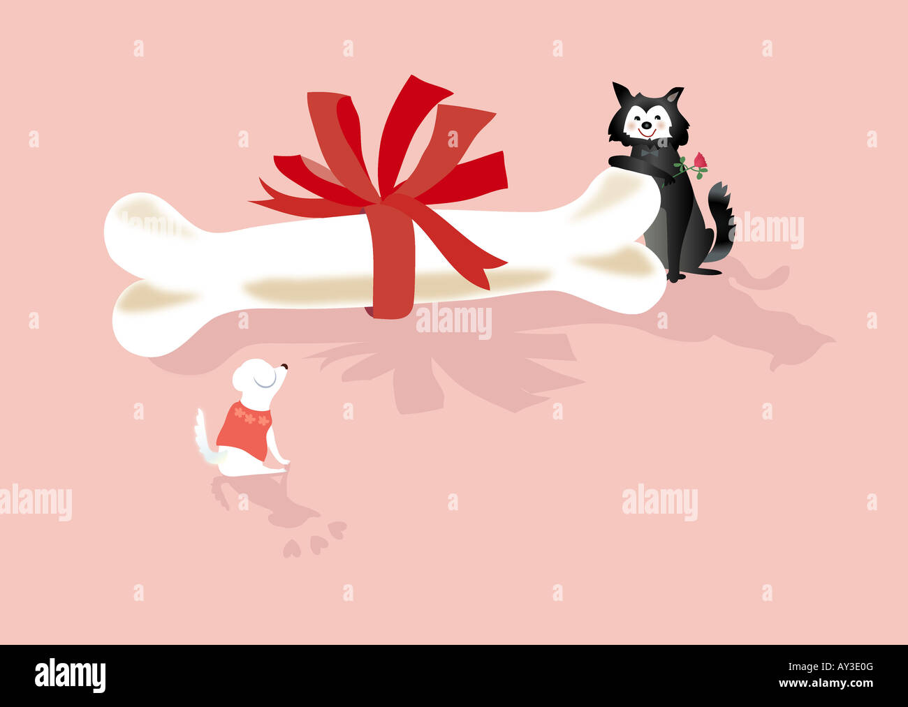 Dog bone ribbon hi-res stock photography and images - Alamy