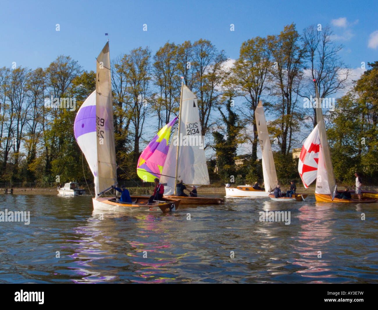 Europe UK england london hampton sailing Stock Photo - Alamy