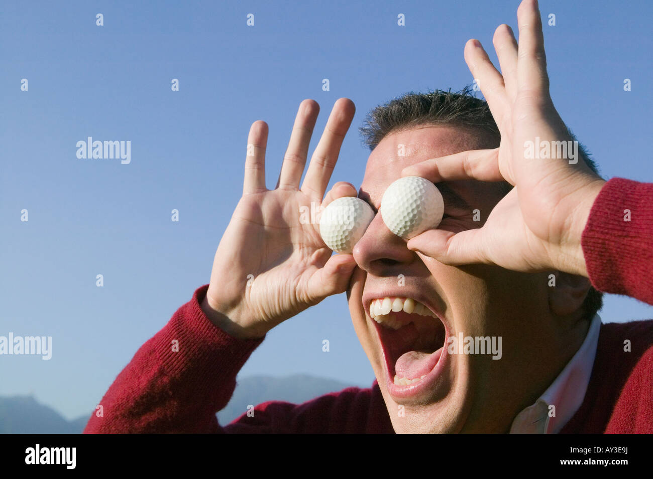 Golf balls mouth hi-res stock photography and images - Alamy