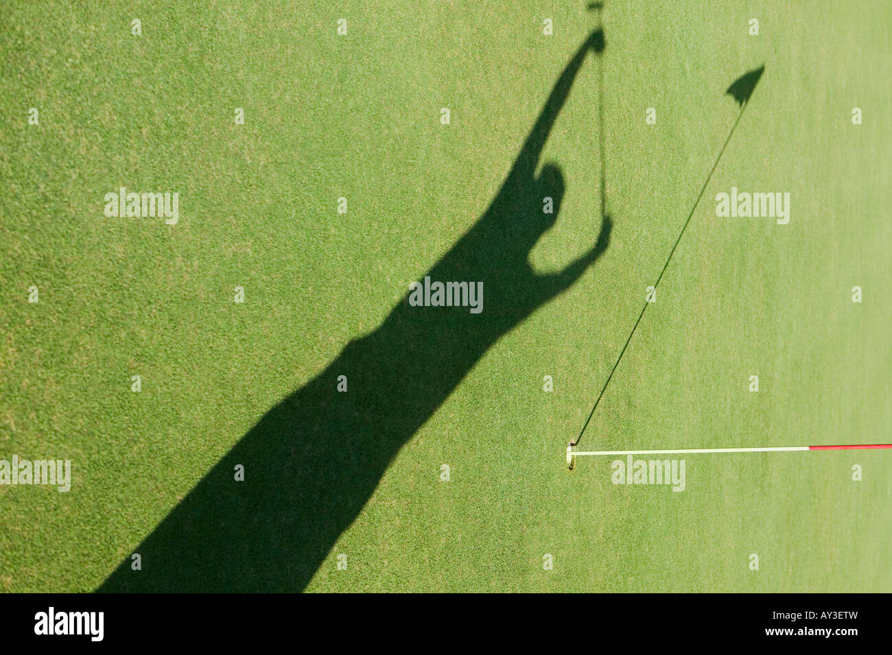 Shadow man on golf course hi-res stock photography and images - Alamy