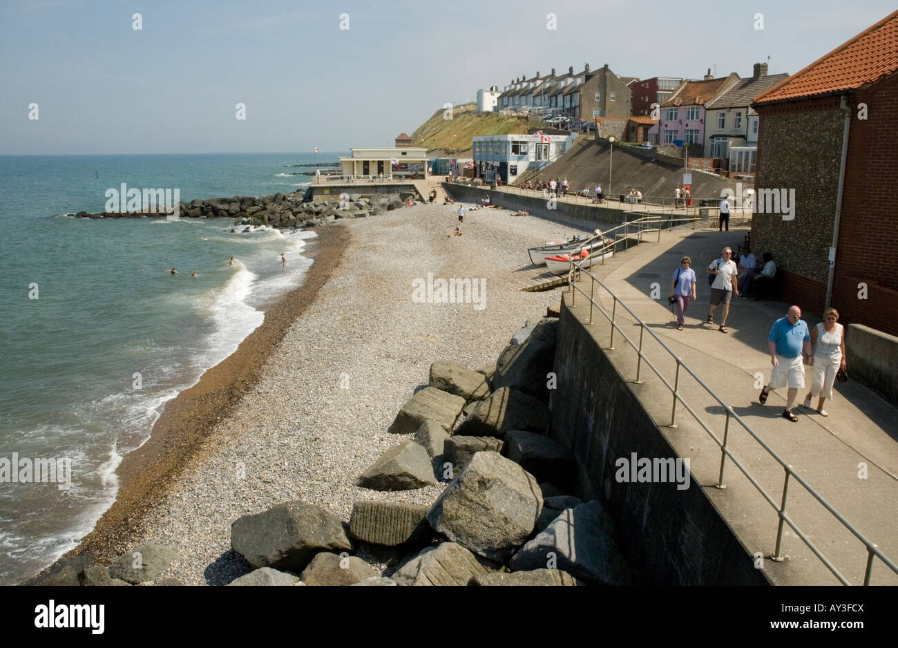 Sheringham Norfolk Sea Front Stock Photo - Alamy