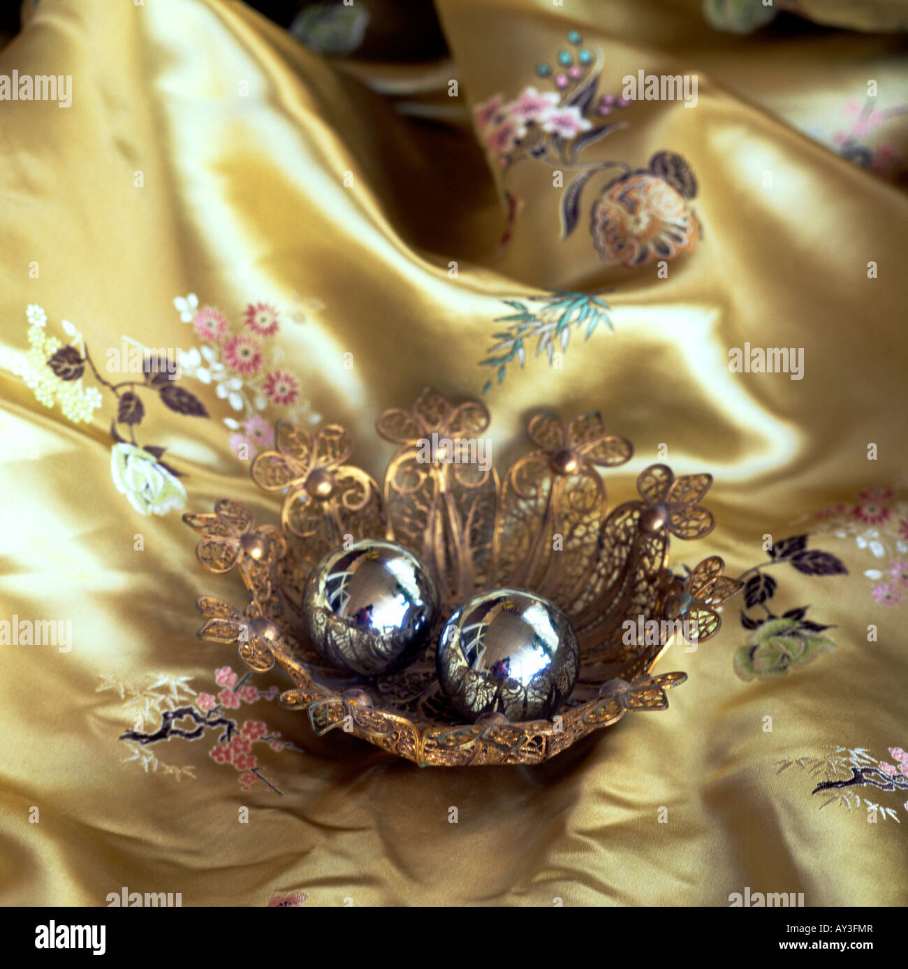 Feng Shui Chinese Harmony Balls Dates To Ming Dynasty Stock Photo - Alamy