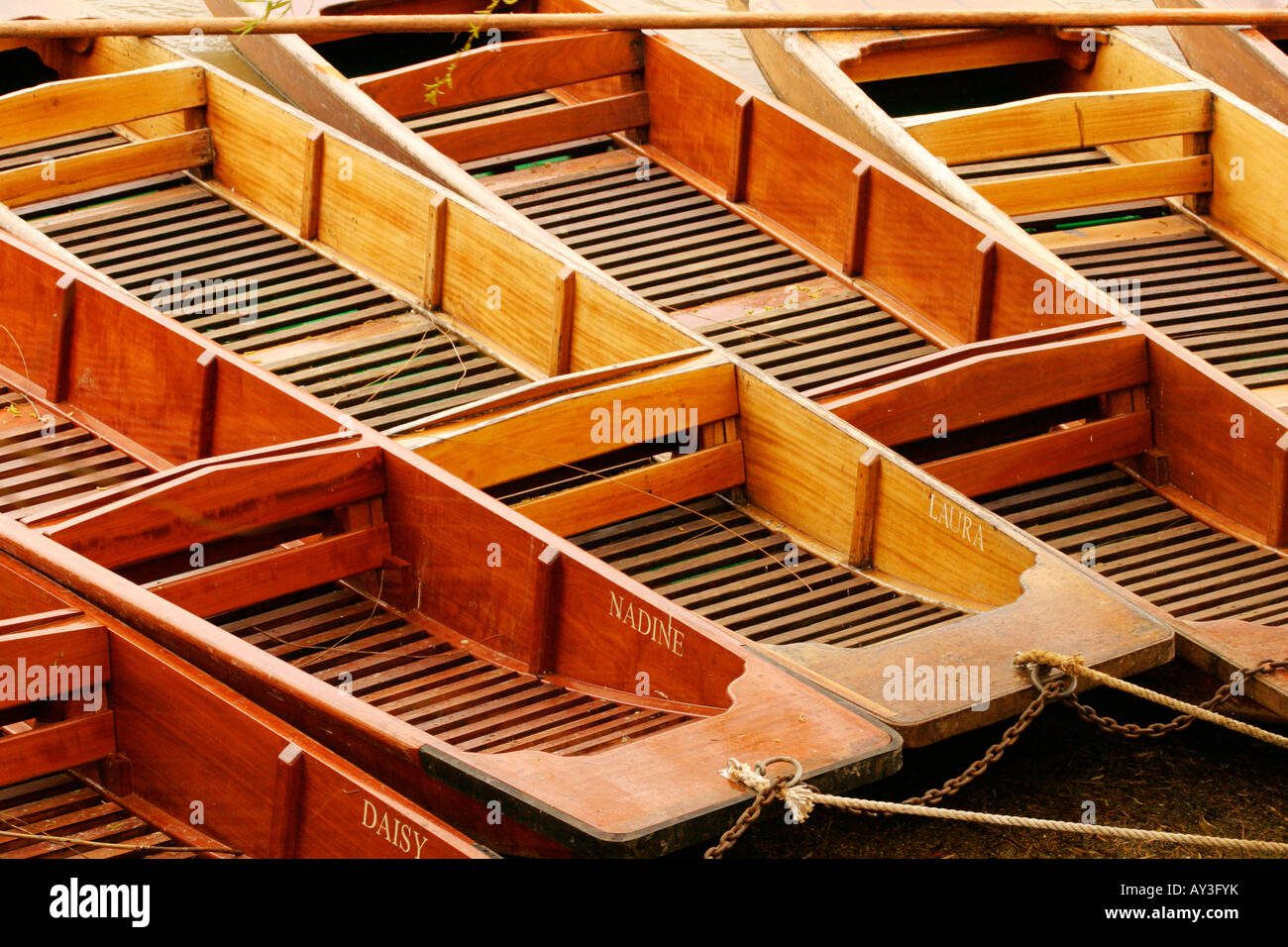 Punts on the River Cam, Cambridgeshire Stock Photo - Alamy