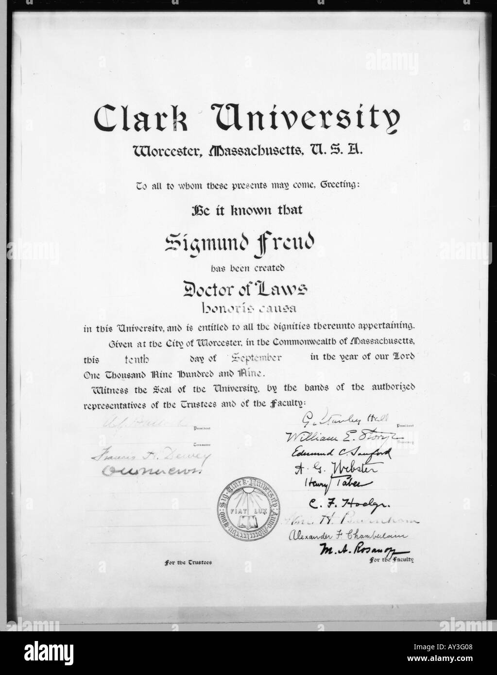 Freud Clark Uni 94 Stock Photo - Alamy