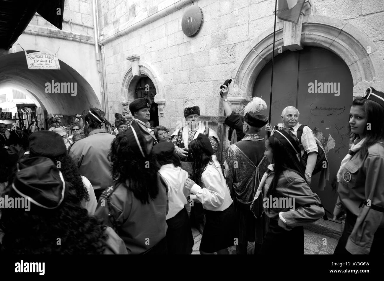 Station of the Cross,Via Dolorosa Easter Stock Photo - Alamy