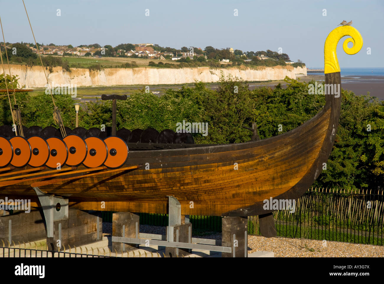 Europe UK england kent thanet ramsgate hugin viking ship Stock Photo ...