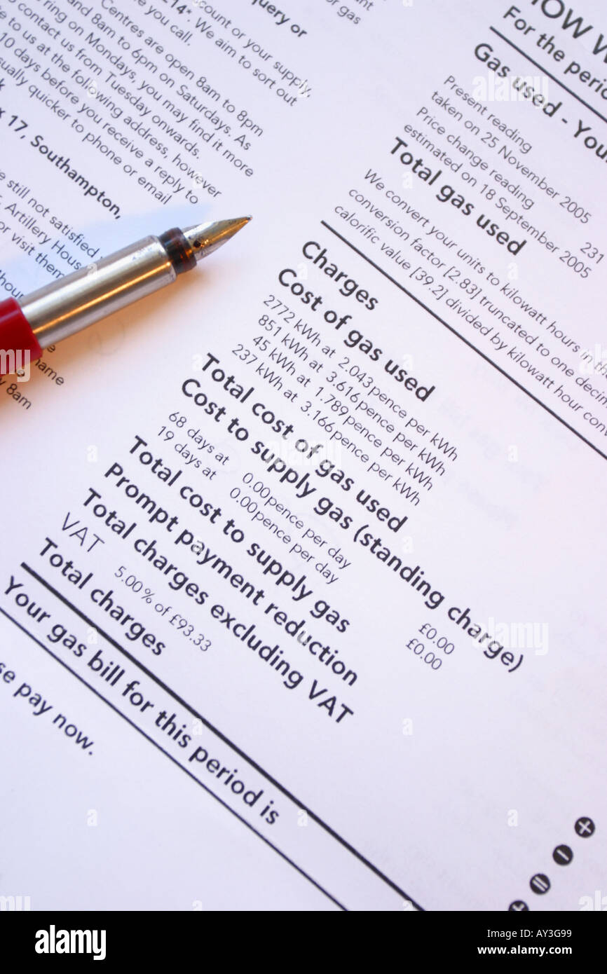 Supply bill hi-res stock photography and images - Alamy