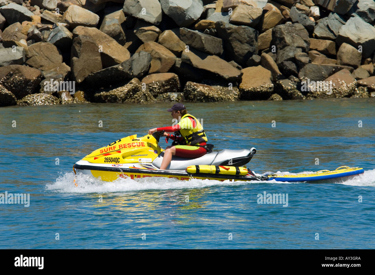 Surf rescue jetski hi-res stock photography and images - Alamy