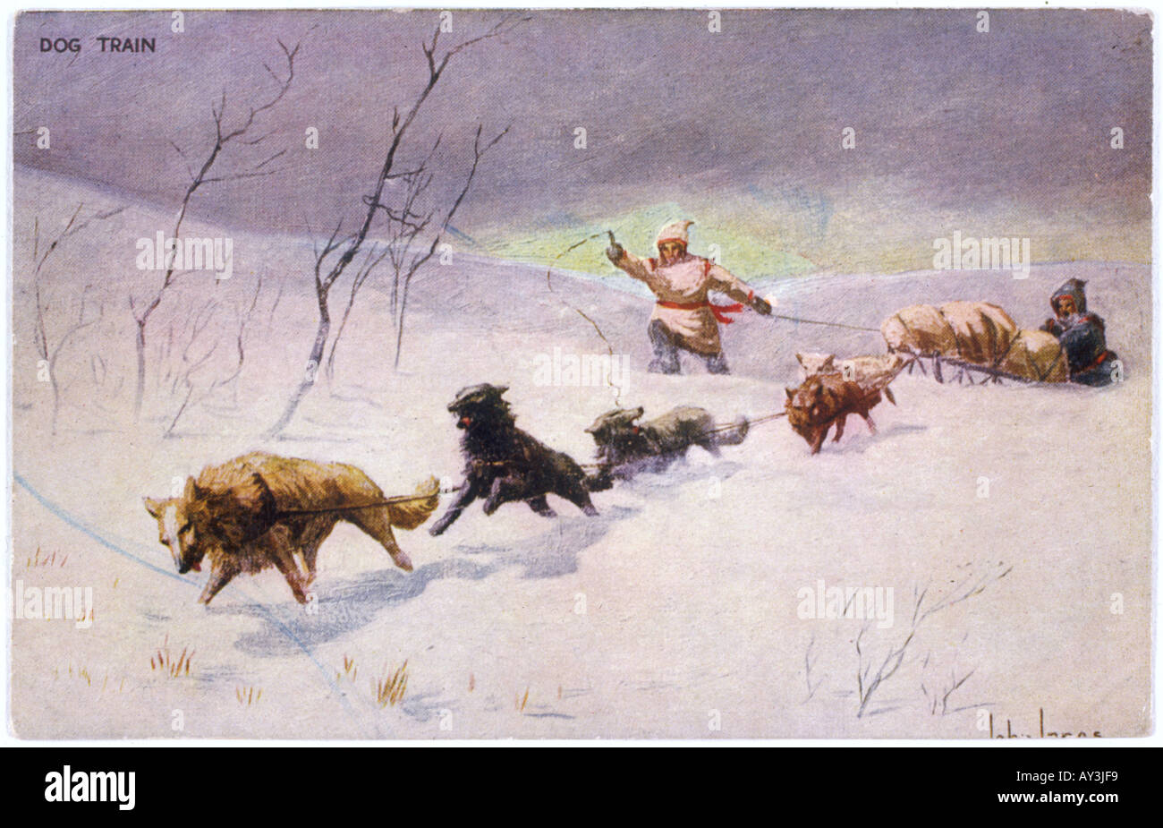 American Dog Train Stock Photo - Alamy