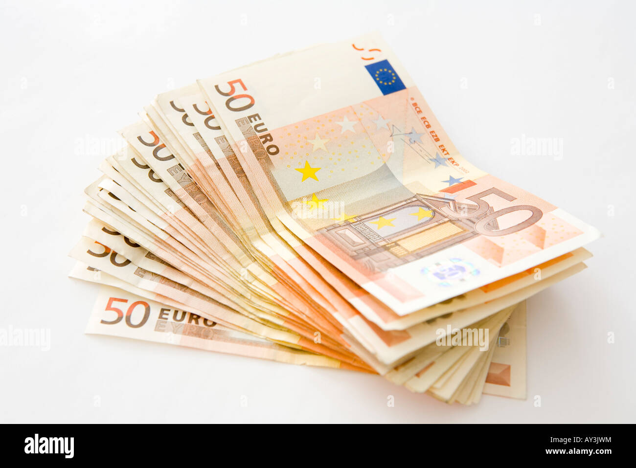 Bank notes European Union 50 Euro Stock Photo - Alamy