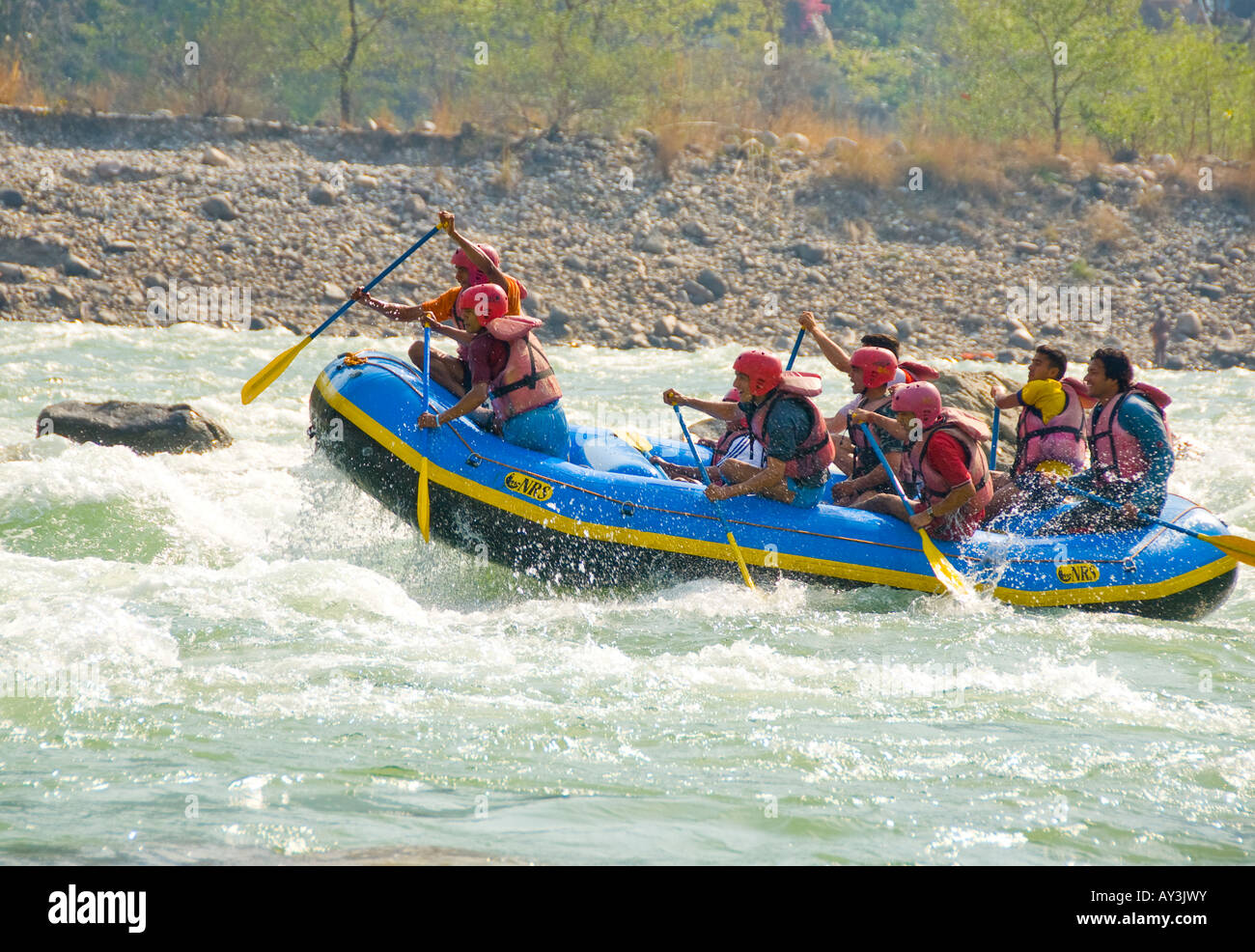 Ganga river rafting hi-res stock photography and images - Alamy