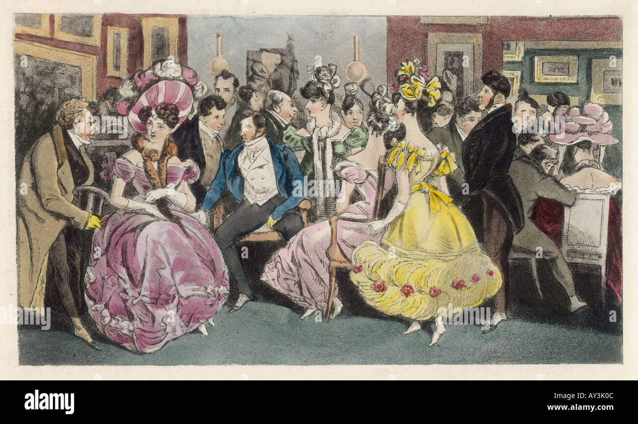 France Paris Salon 1826 Stock Photo - Alamy