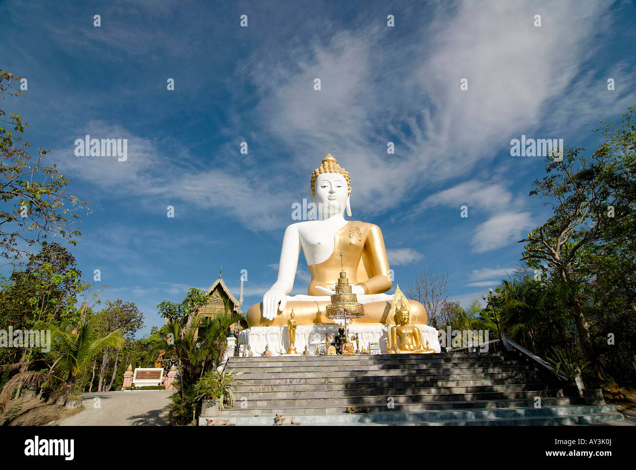 Buddhist Temple Wat Doi Kham Chiang mai Thailand Stock Photo - Alamy