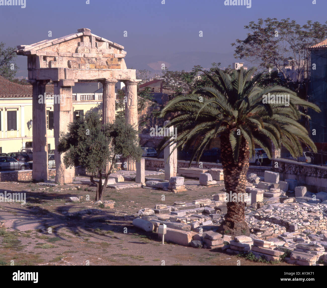Greece Athens Roman Forum Stock Photo - Alamy