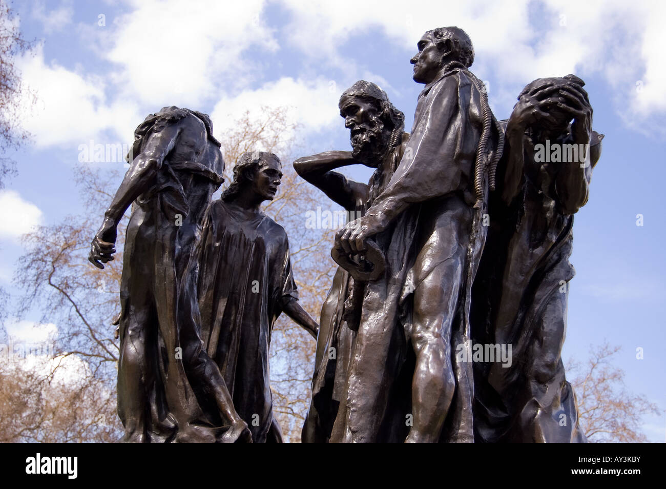 The Burghers of Calais in Westminster Stock Photo - Alamy